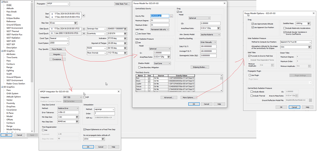 How to correctly set up force models? - Orekit